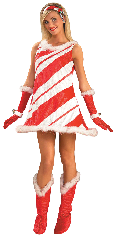 Women's Candy Cane Costume - CostumePub.com