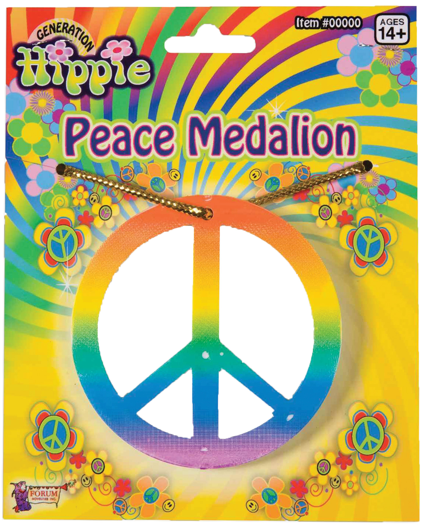 Hippie Peace Necklace - CostumePub.com