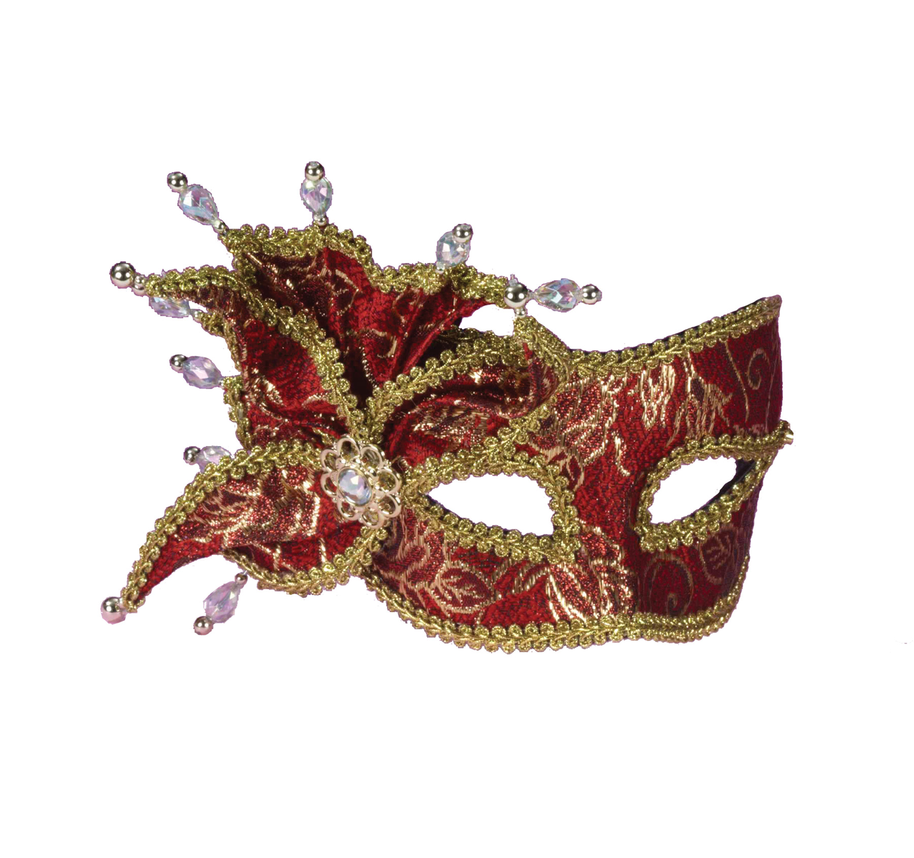 Red Venetian Mask - CostumePub.com