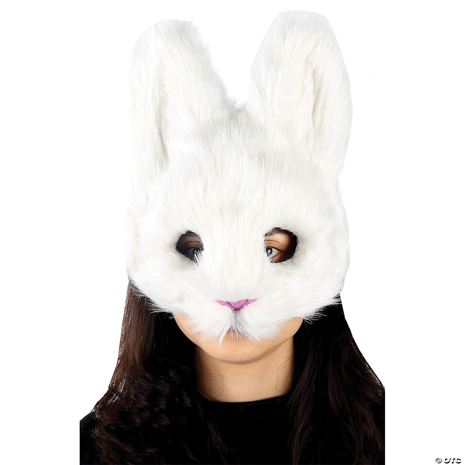 Adult White Bunny Mask - CostumePub.com