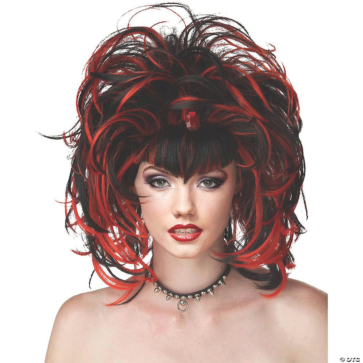 Black And Red Evil Sorceress Wig CostumePub black-and-red-evil-sorceress-wig-costumepub