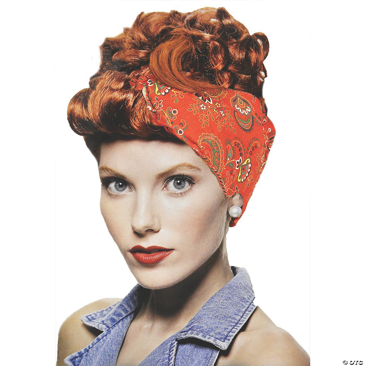 Red Riveter Wig - CostumePub.com
