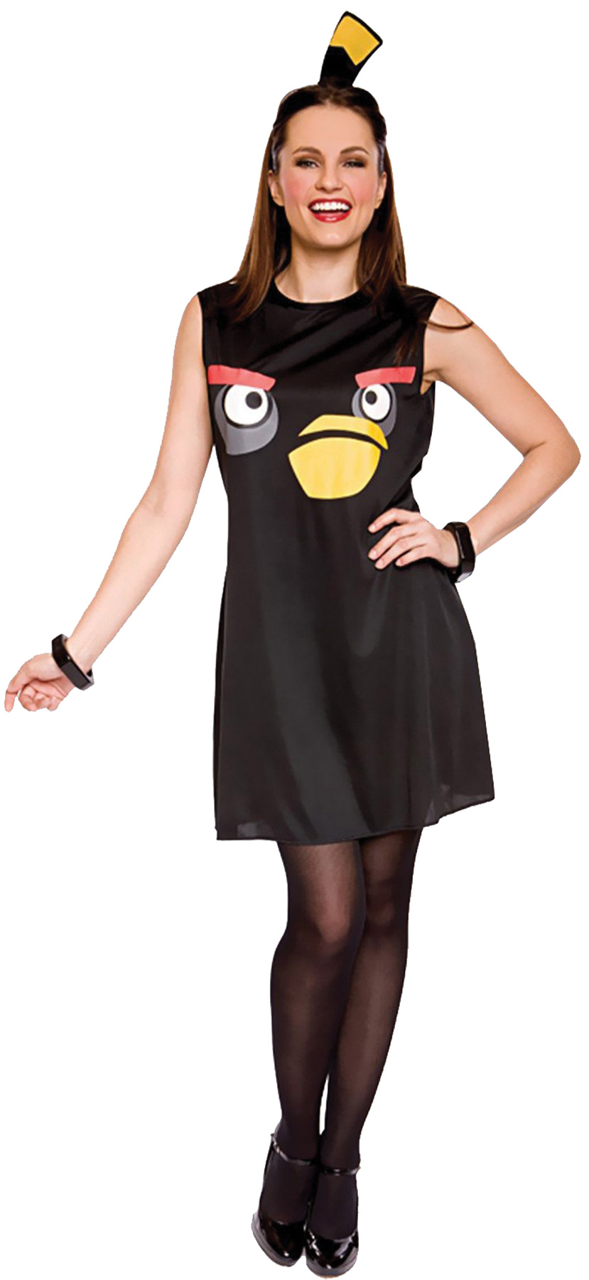 Women's Angry Birds Sassy Black Bird Costume - CostumePub.com