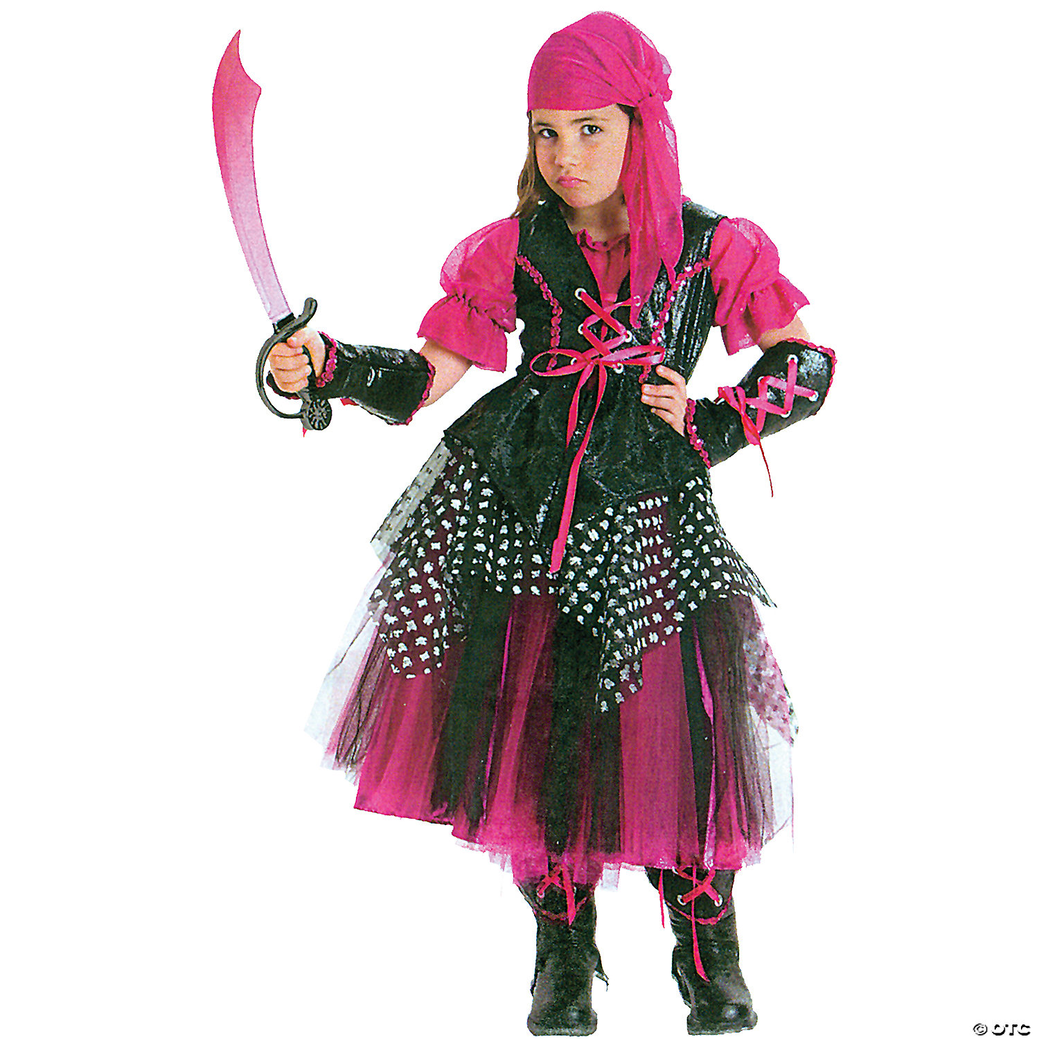 Girl's Caribbean Pirate Costume - CostumePub.com