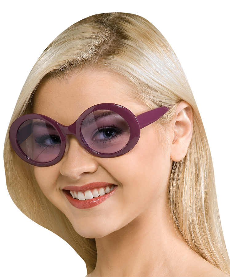 Purple Mod Glasses - CostumePub.com