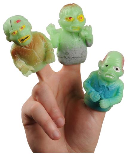 GID ZOMBIE FINGER PUPPETS (include 12 units) - CostumePub.com
