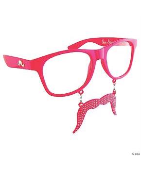 Pink Bling Sun-Stache - CostumePub.com